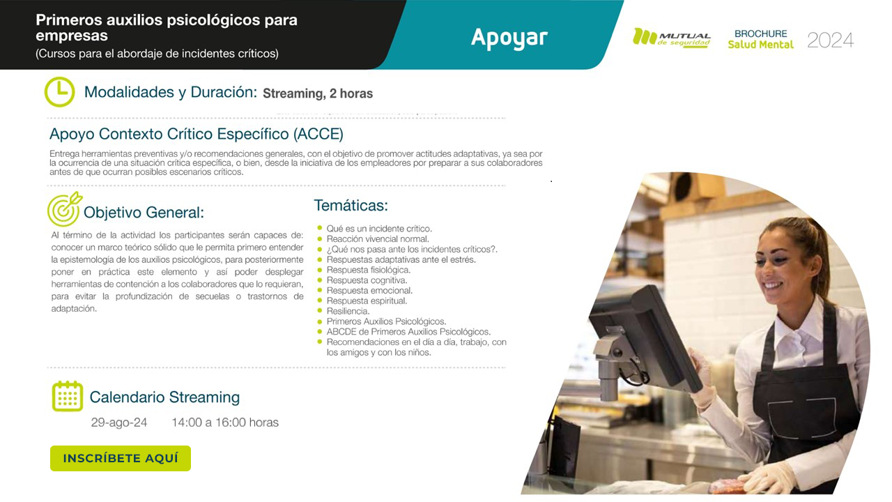 Participa en el cursos de Capacitación "Primeros Auxilios Psicológico ...