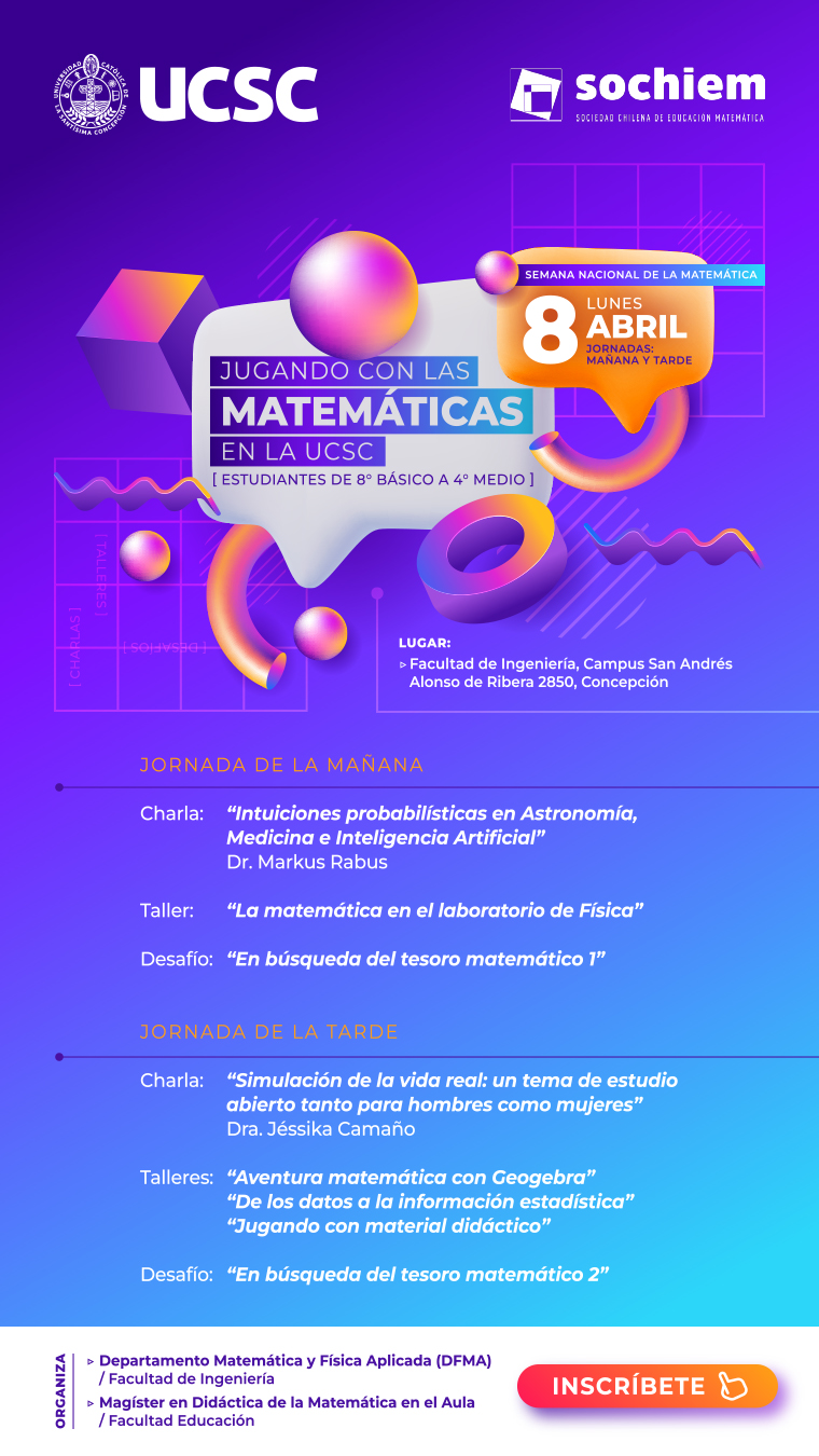JUGANDO CON LAS MATEMÁTICAS EN LA UCSC 2024 - Departamento de ...