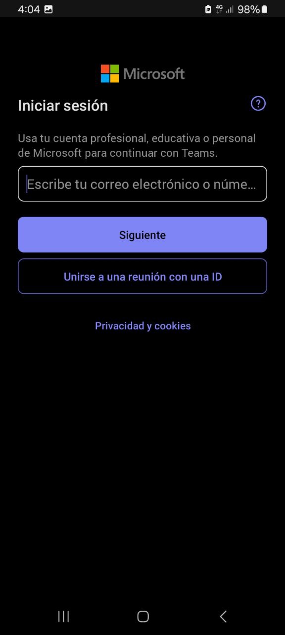 3-teams-iniciar con id - Dirección de Servicios Informáticos