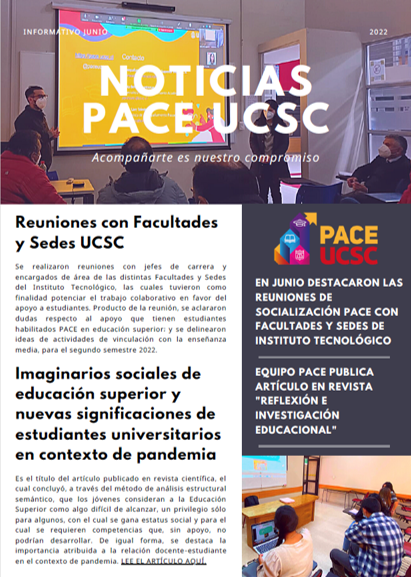 Portada informativo Junio - PACE UCSC